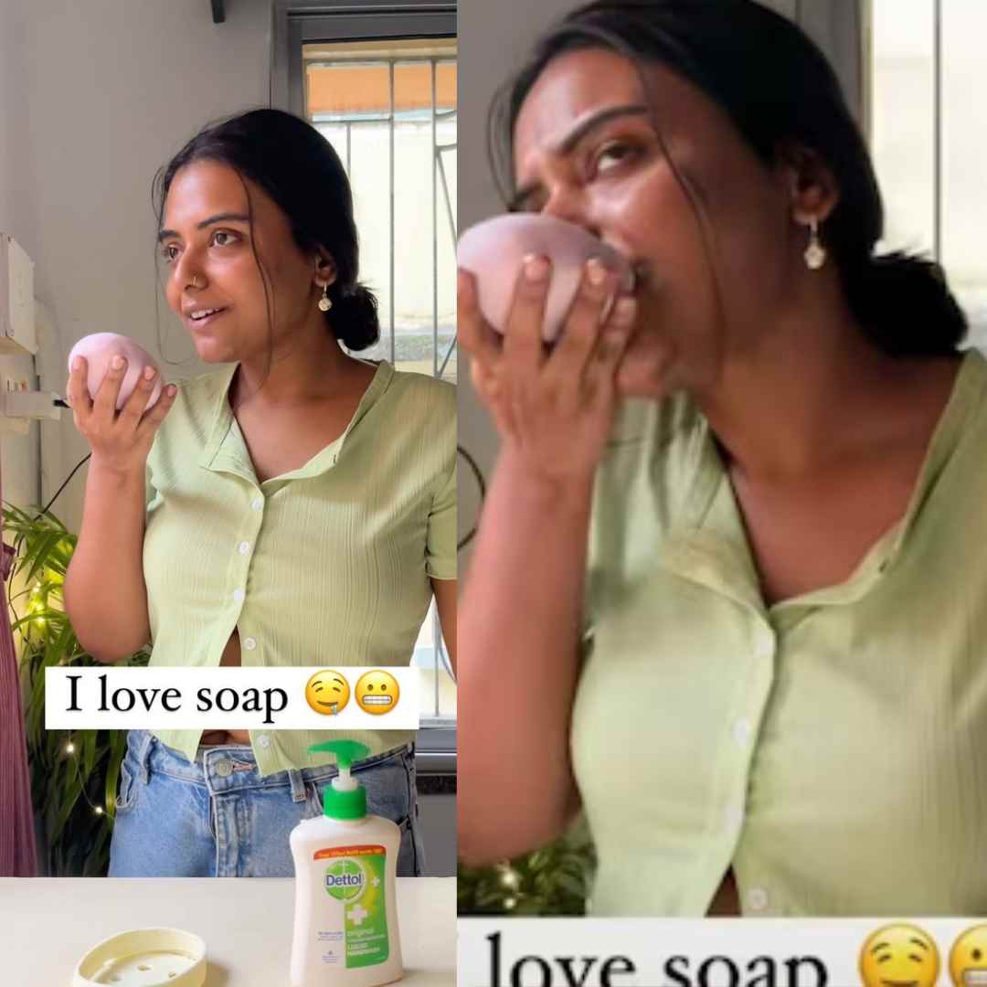 Viral Video: Woman's Astonishing 'Soap-Eating' Act Stuns Internet, But There's A Twist!